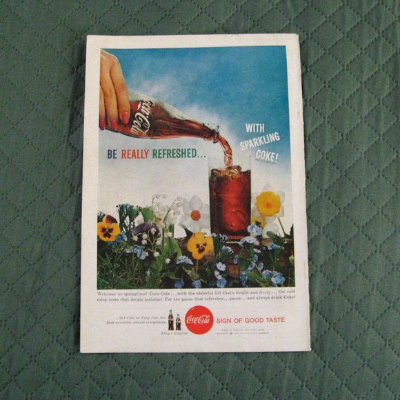 Coca Cola | Accessories | Coca Cola Bottle April 959 Print Ad | Poshmark